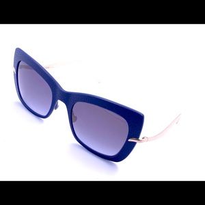 caroline abram | Accessories | Caroline Abram Paris Rhoda Blue Gold ...